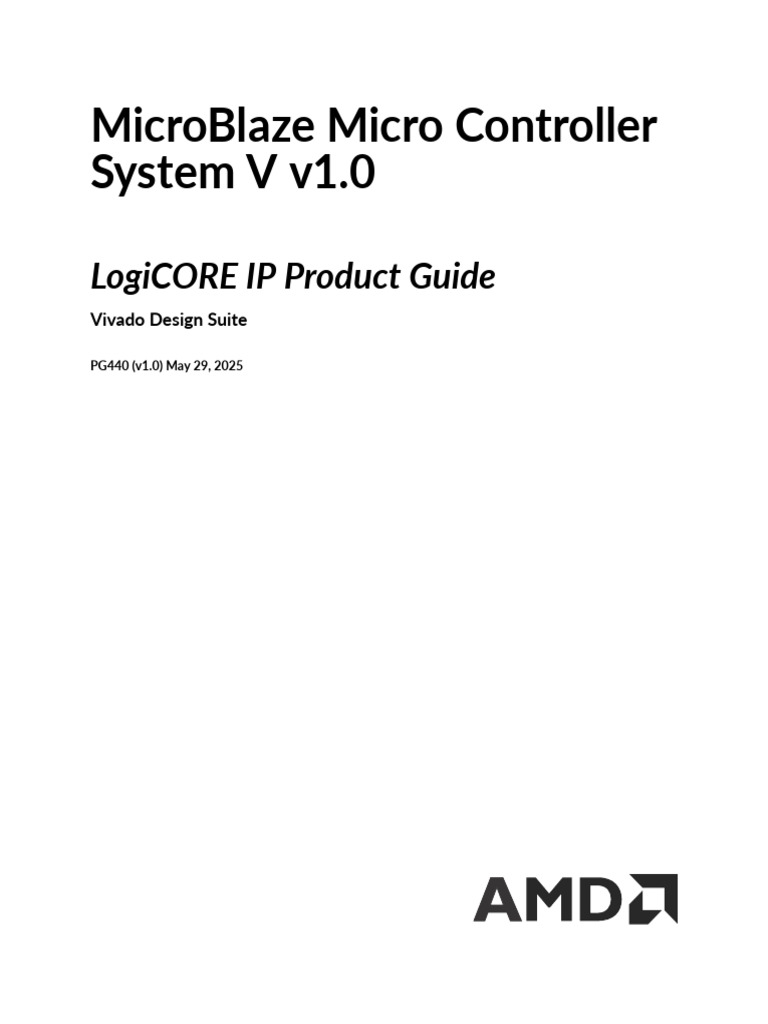 MicroBlaze V Controller System Guide | PDF | Microcontroller | Central ...