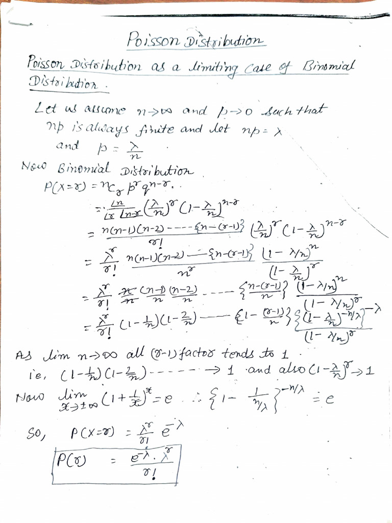 poisson distribution | PDF