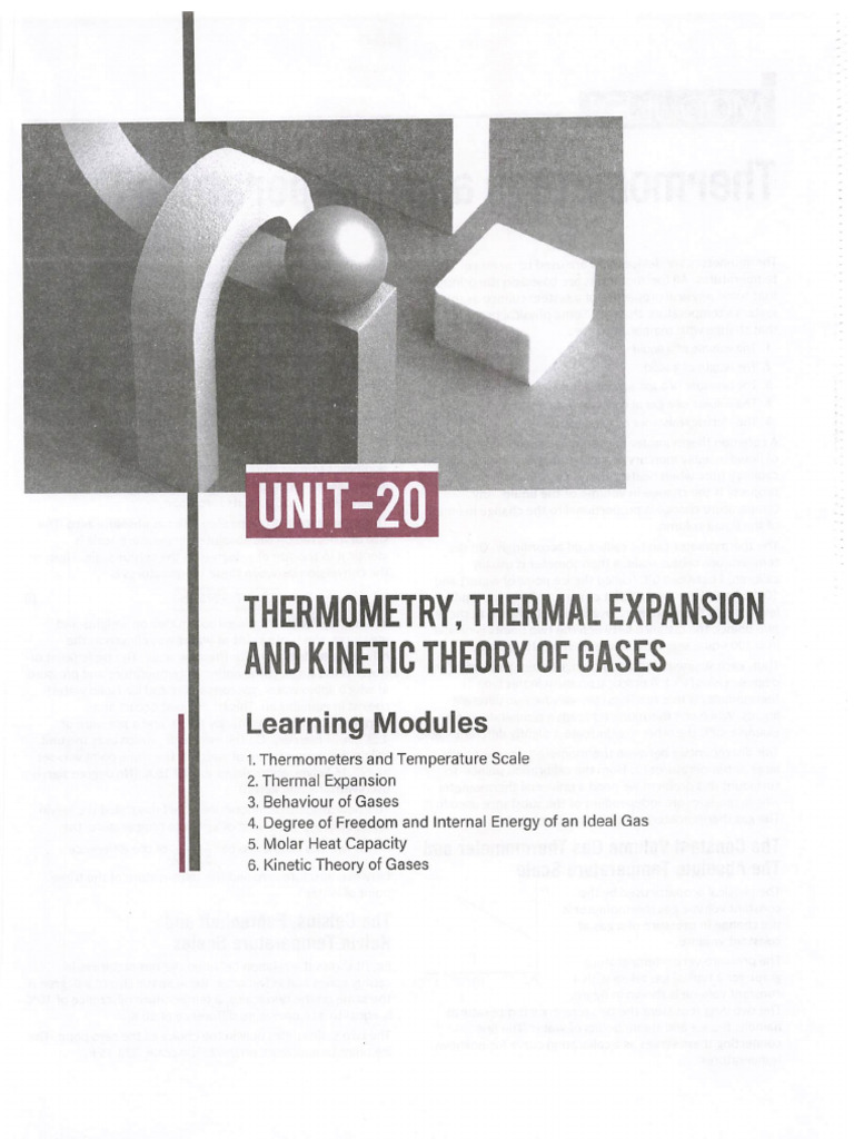 14 - Thermometry and KTG | PDF | Temperature | Fahrenheit
