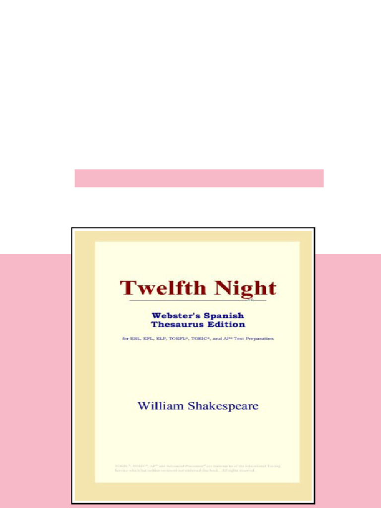 (Ebook) Twelfth Night (Webster's Spanish Thesaurus Edition) by William Shakespeare ISBN ...