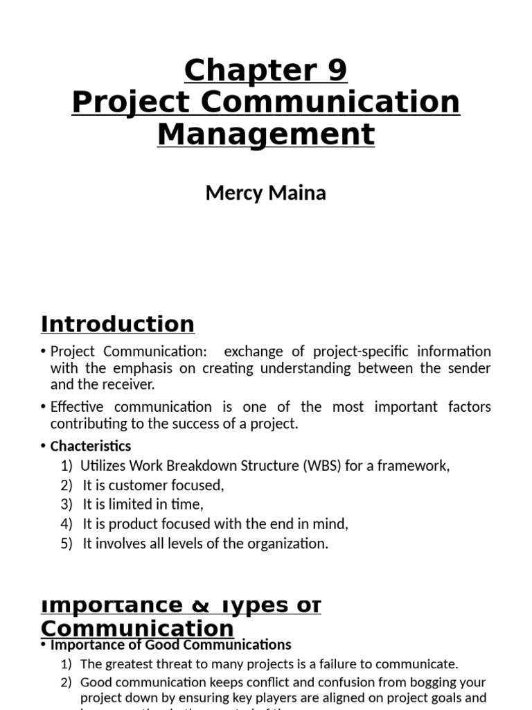 Project Communication Management Guide | PDF | Information | Business