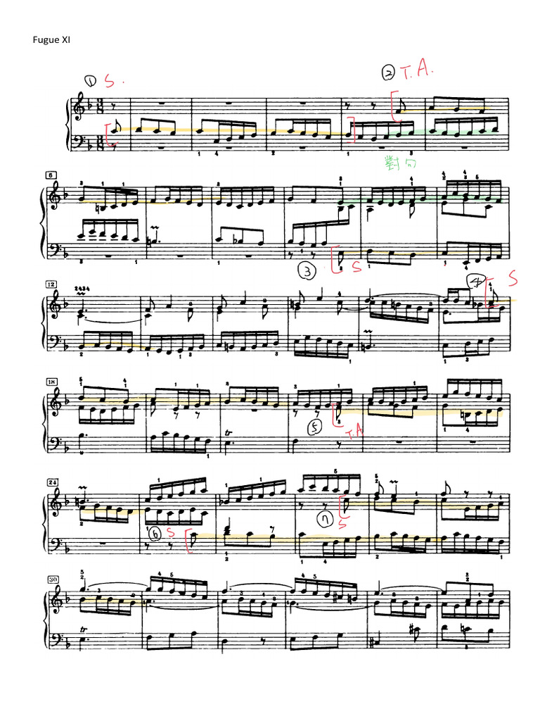 Fugue XI | PDF