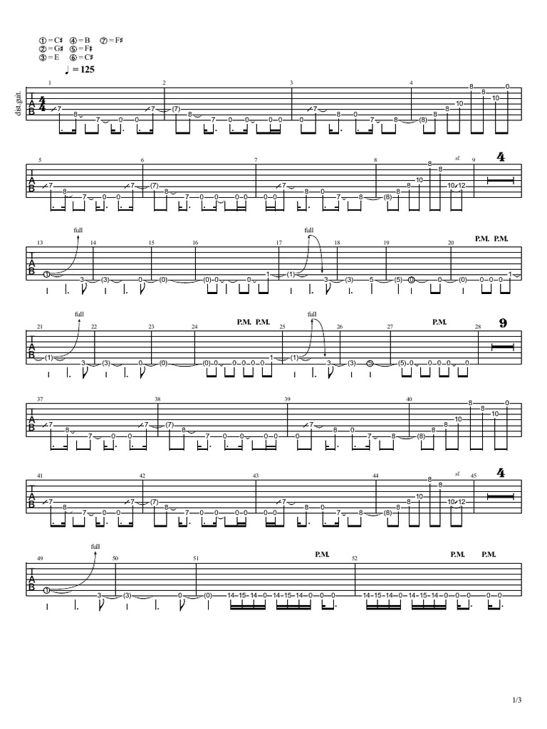 Guitar Distortion Settings Guide | PDF