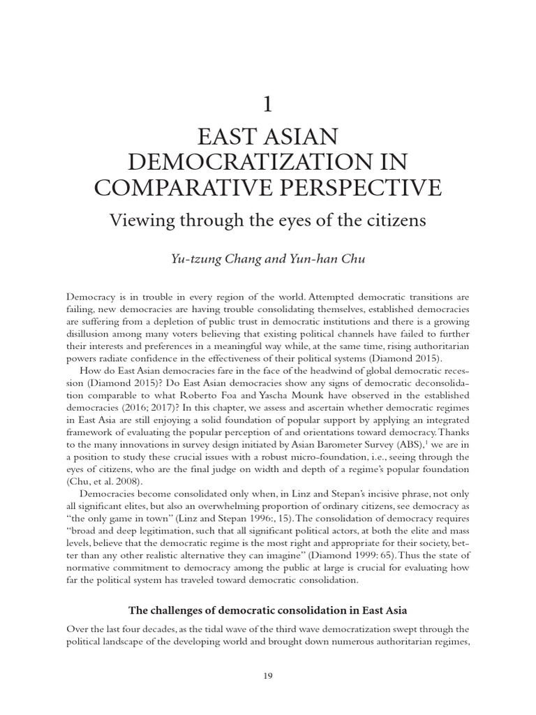 East Asian Democracy: Challenges Ahead | PDF | Authoritarianism | Democracy
