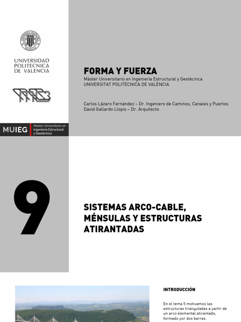 Sistemas Arco-Cable y Estructuras Atirantadas | PDF | Ingeniero civil ...