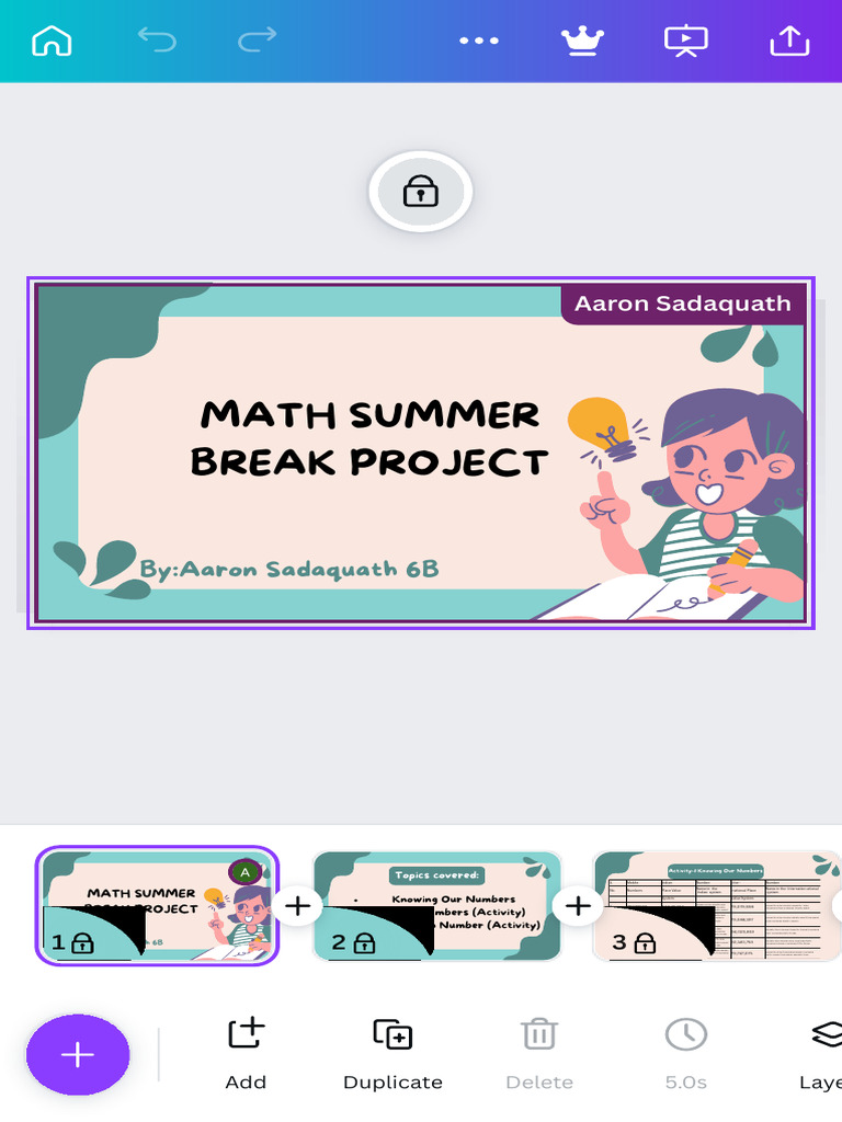 Math Summer Break Project - Presentation | PDF | Lexicology | Economy ...