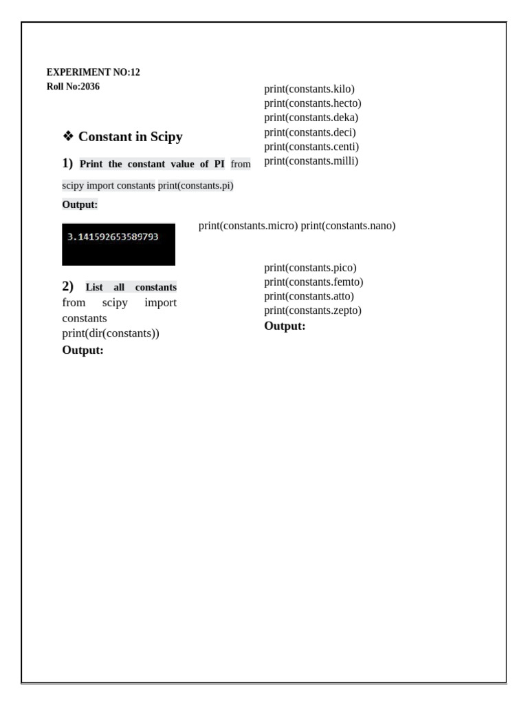 Experiment No 12 | PDF | Encodings | Notation