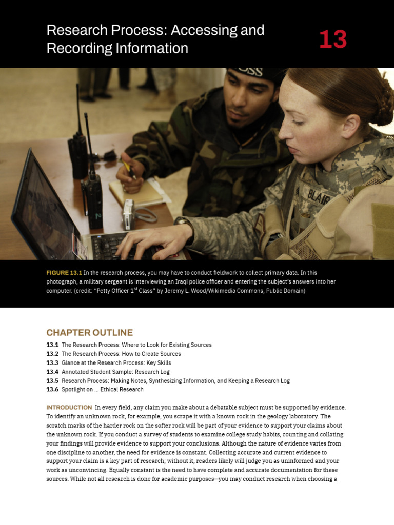 Research Process: Finding Sources | PDF | Information | Concept