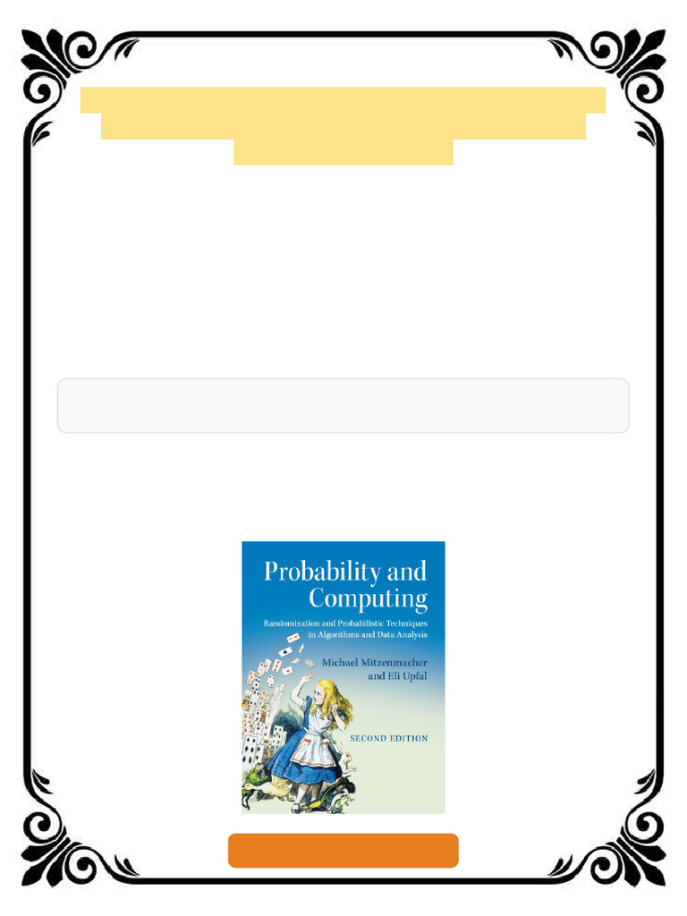 Probability and Computing 2nd ed Edition Mitzenmacher ebook 2025 mega edition | PDF ...