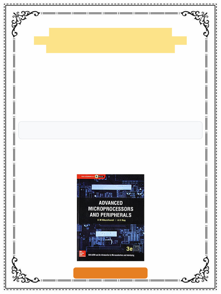 Advanced Microprocessors Peripherals 3rd Edition K. M. Bhurchandi Ebook ...
