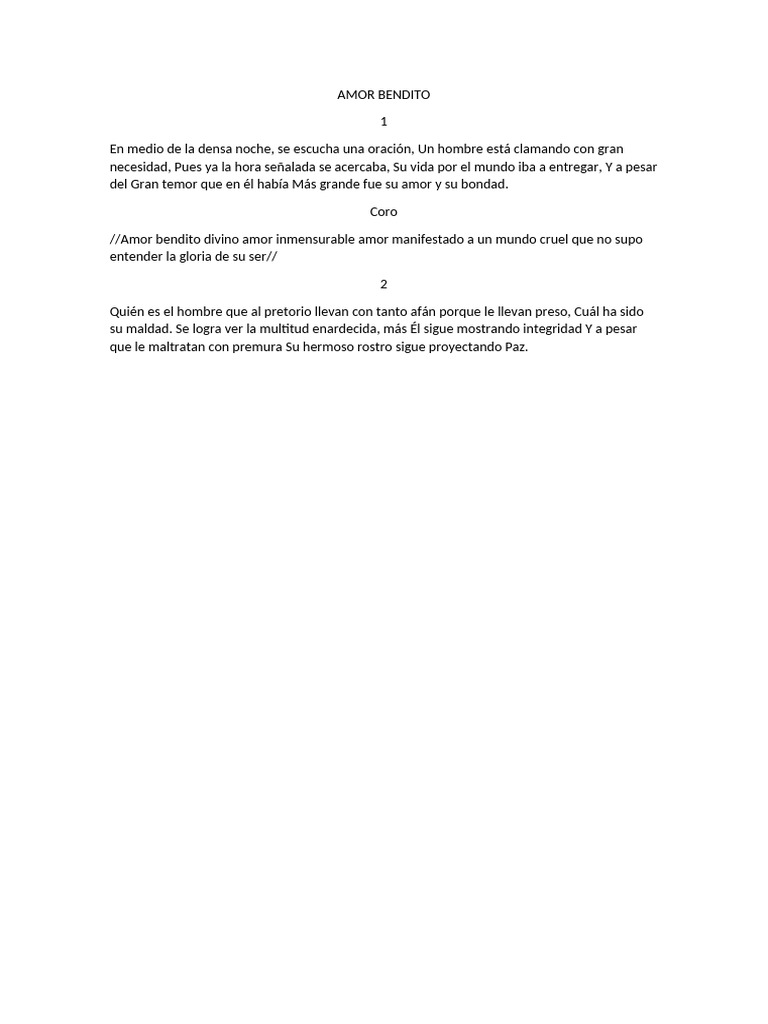 Amor Bendito | PDF