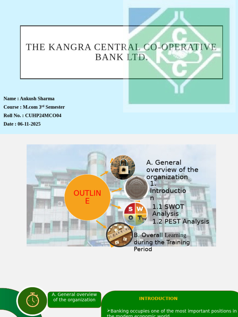 Kangra Central Co-operative Bank Overview | PDF | Banks | Business