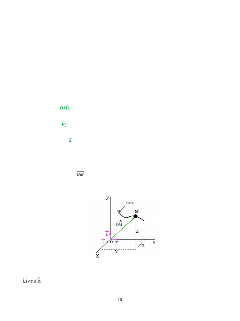 Kinematics of Material Points Explained | PDF | Kinematics | Acceleration