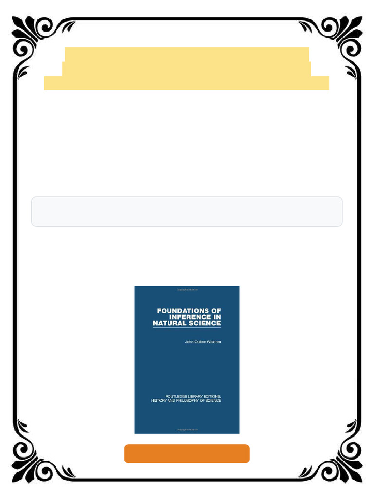 Foundations of Inference in Natural Science 1st Edition John Oulton Wisdom (Editor) ebook ...