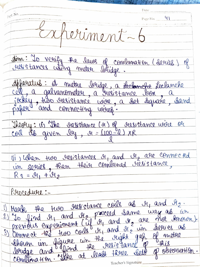 Section A (Experiment 2) | PDF