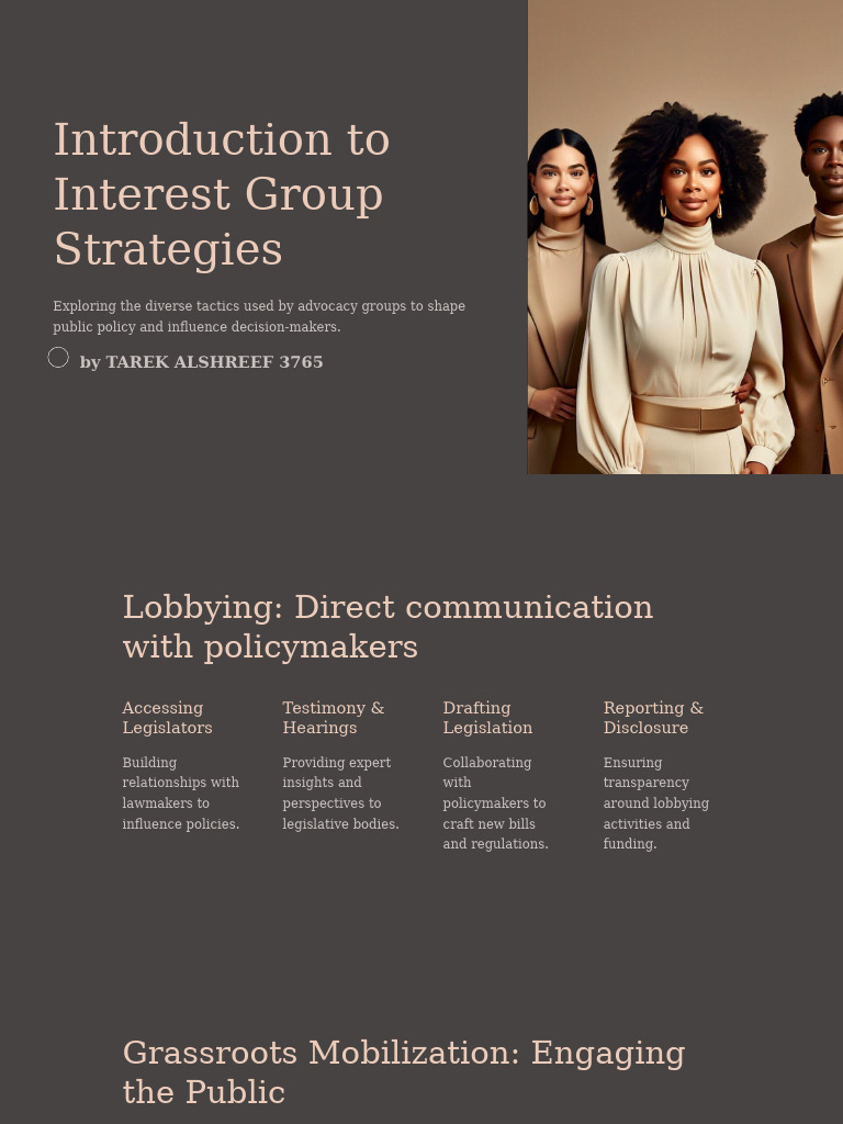 Introduction To Interest Group Strategies | PDF | Policy | Public Sphere