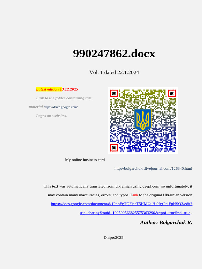 Authorities. Zelensky. Addresses and Responses Bolgarchuk R.Y. | PDF ...