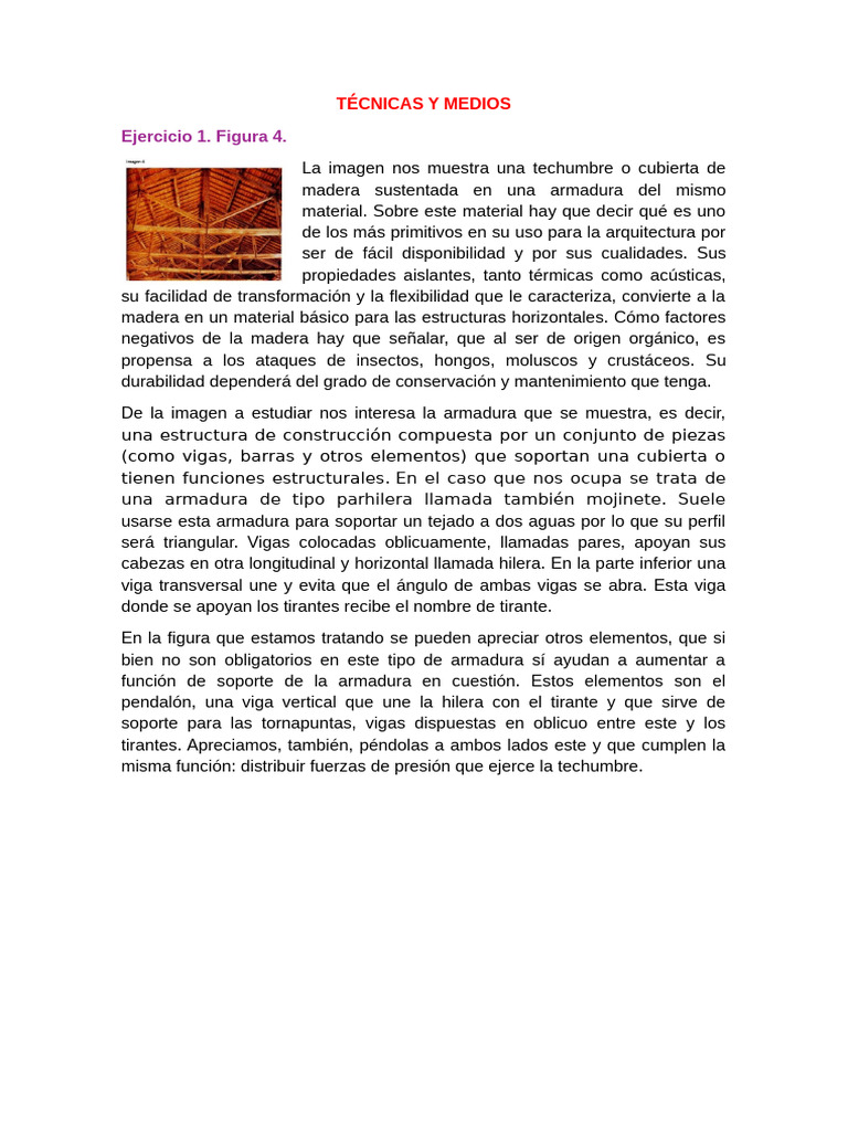 Estructuras de Madera y Arcos Románicos | PDF | Techo | Viga (Estructura)