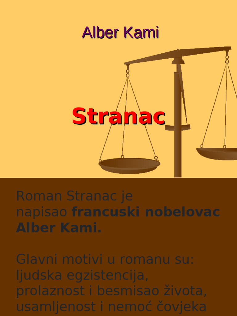 Albert Camus - Stranac | PDF