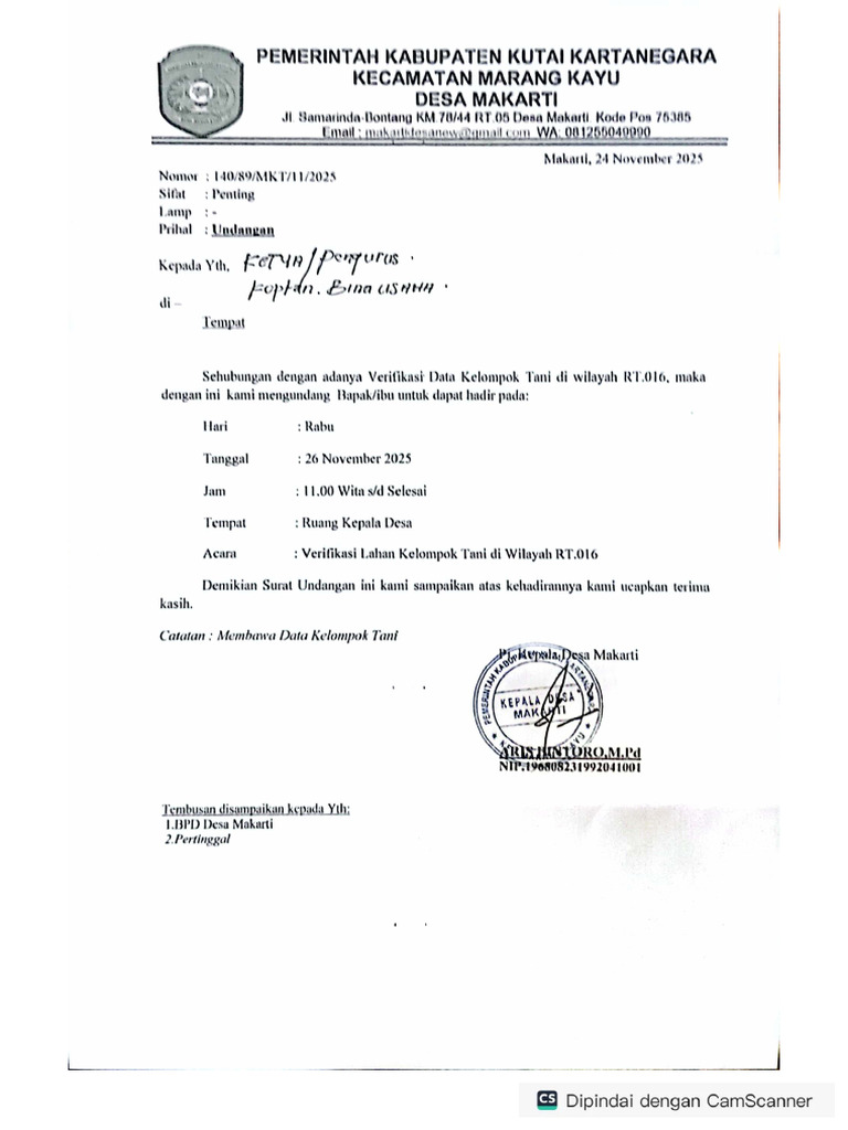 Ketua Koptan Bina Usaha | PDF