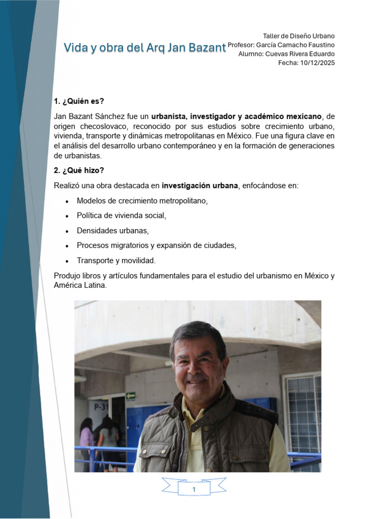 Jan Bazant | PDF | Urbanismo | México