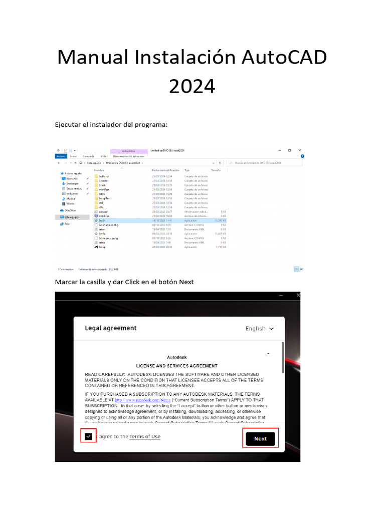 Guía de Instalación AutoCAD 2024 | PDF