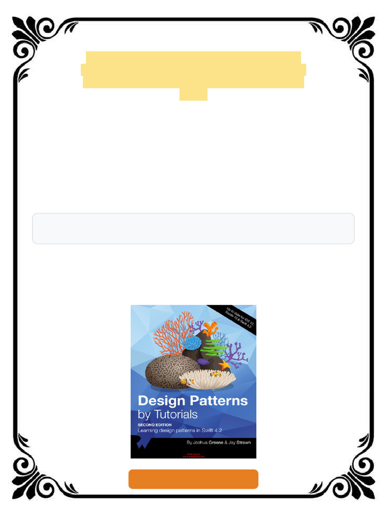 Design Patterns by Tutorials Learning design patterns in Swift 4 2 ...