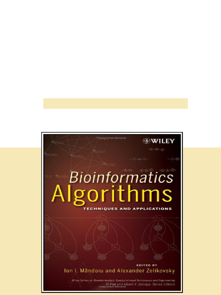 (Ebook) Bioinformatics Algorithms: Techniques and Applications by Ion ...