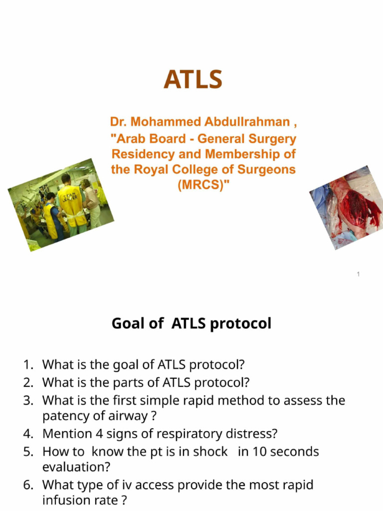 ATLS Protocol | PDF