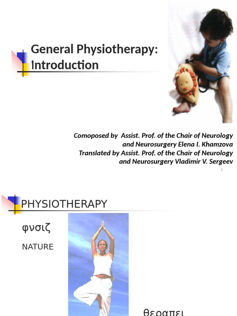 Physiotherapy Introduction | PDF | Physical Therapy | Therapy
