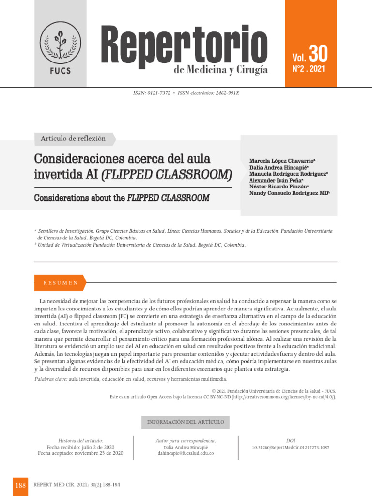 Aula Invertida en Educación en Salud | PDF | Plan de estudios | Aprendizaje