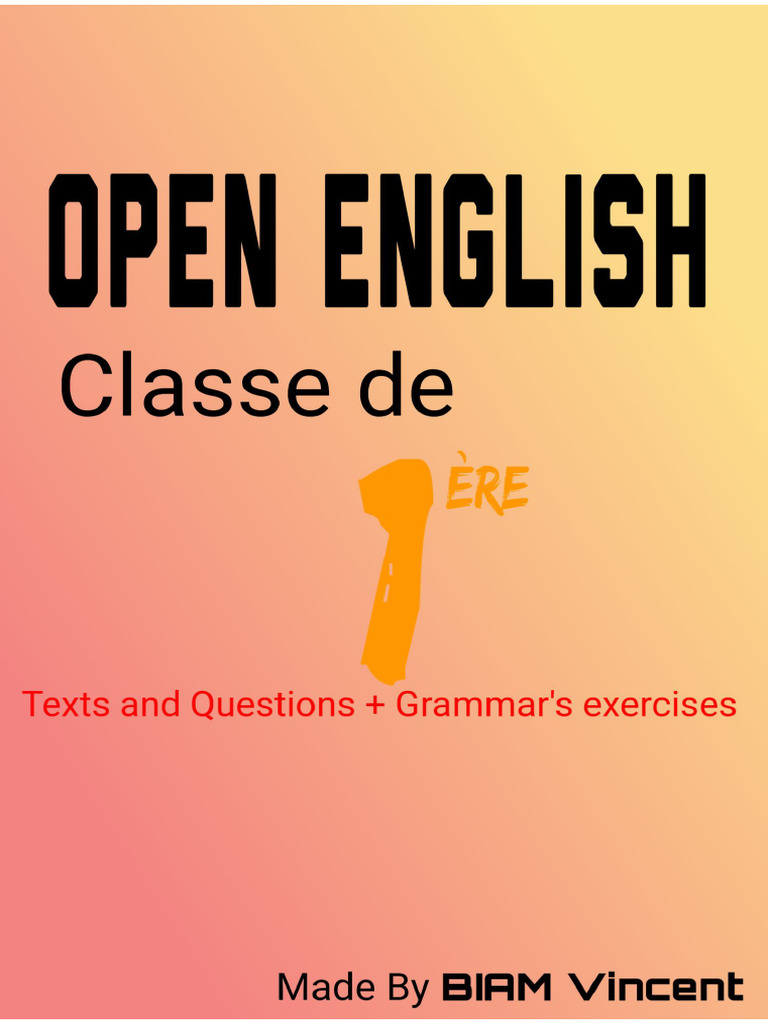 Open English 1ere APC | PDF