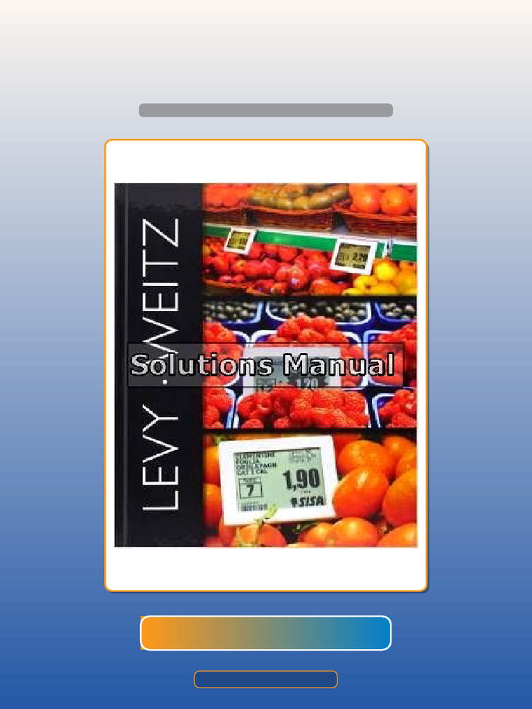 Test Bank for Retail Management 8th Edition Weitz Exam Prep | PDF ...