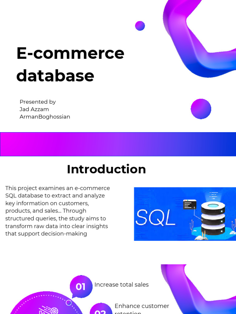 SQL E Commerce | PDF