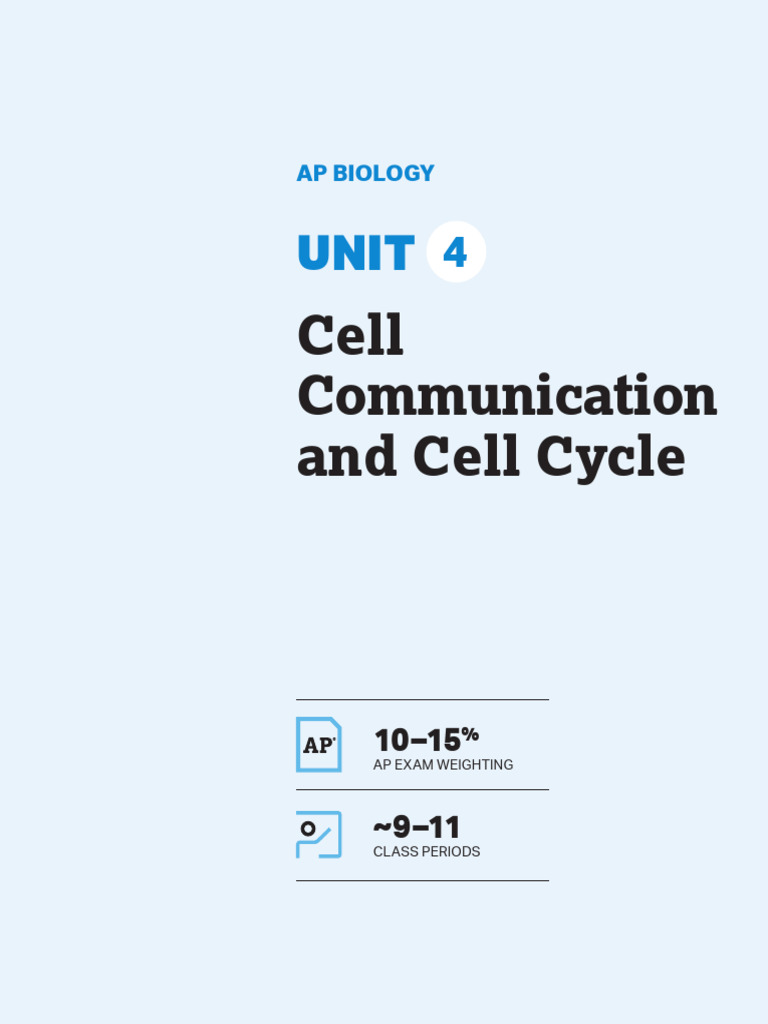 Biology Unit 4 | PDF | Cell Signaling | Signal Transduction