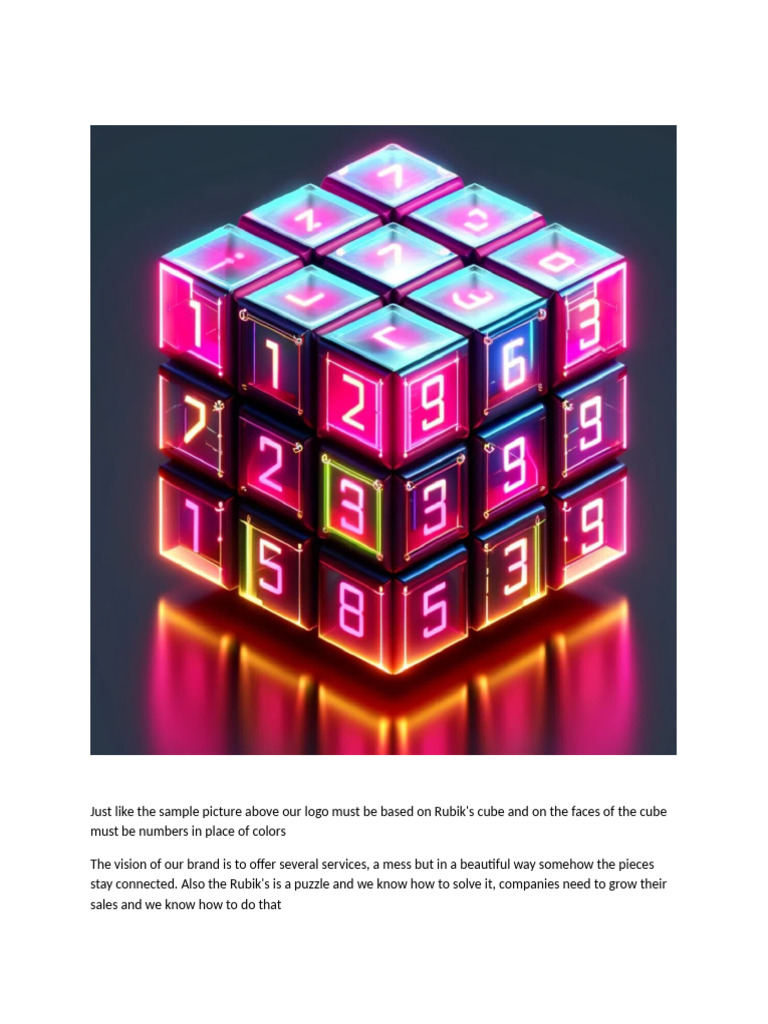 Rubik's Cube Logo Design Concept | PDF