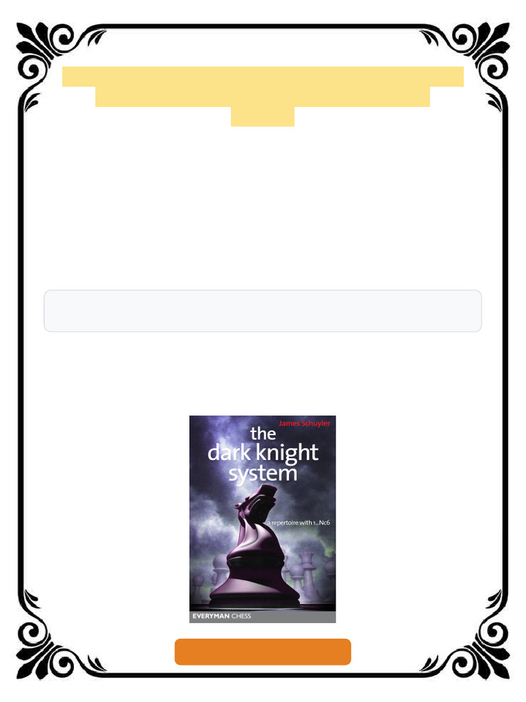 The Dark Knight System 1st Edition James Schuyler Ebook Collectorâ ™s ...