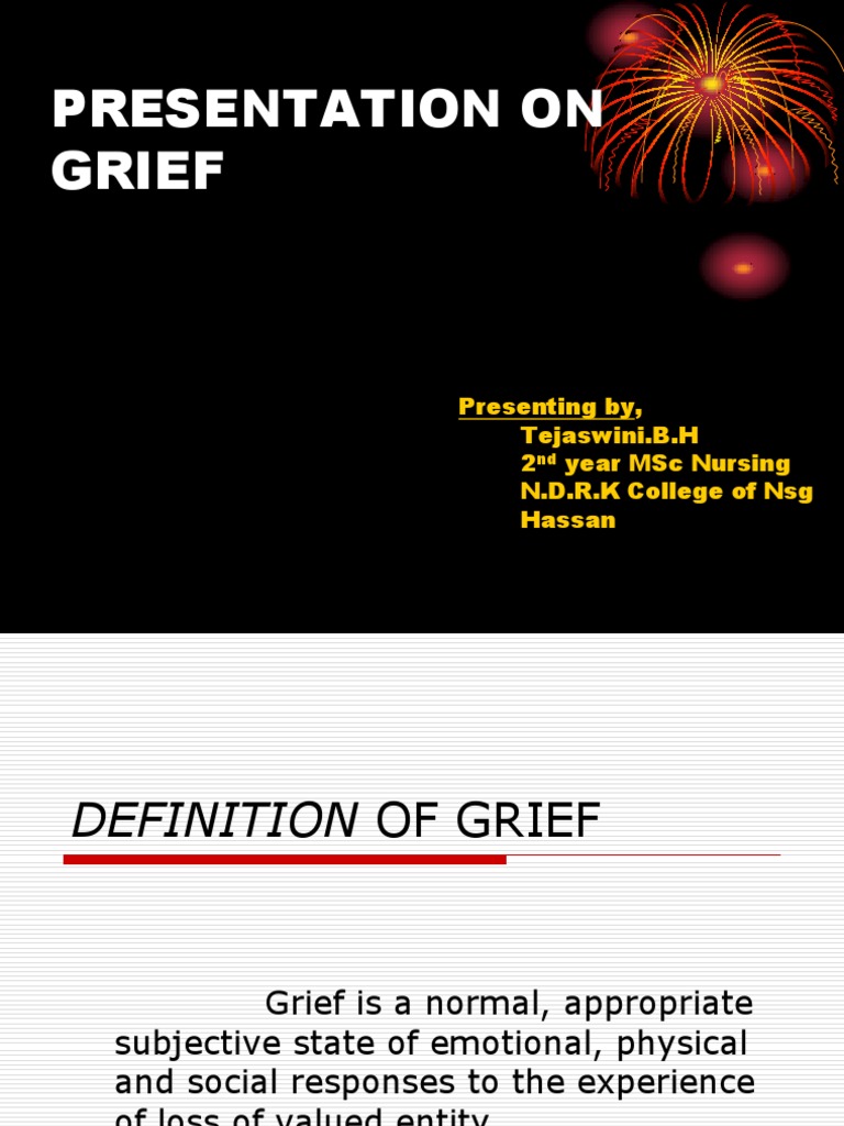 Definition of Grief | Grief | Major Depressive Disorder