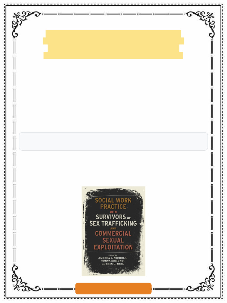 Social Work Practice with Survivors of Sex Trafficking and Commercial ...