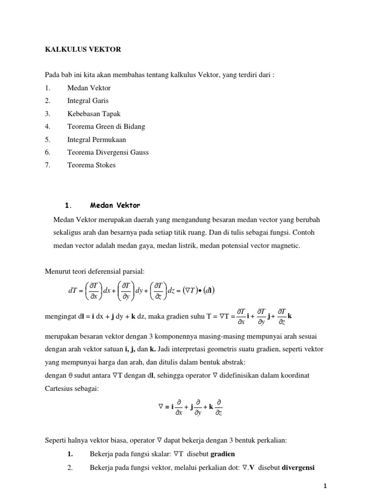 Kalkulus Vektor | PDF