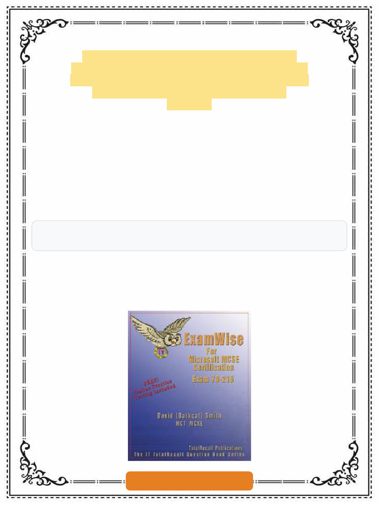 ExamWise For MCP MCSE Certification Installing Configuring and ...