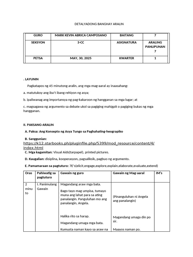 FINAL Detalyadong-Banghay_102658 (1) | PDF