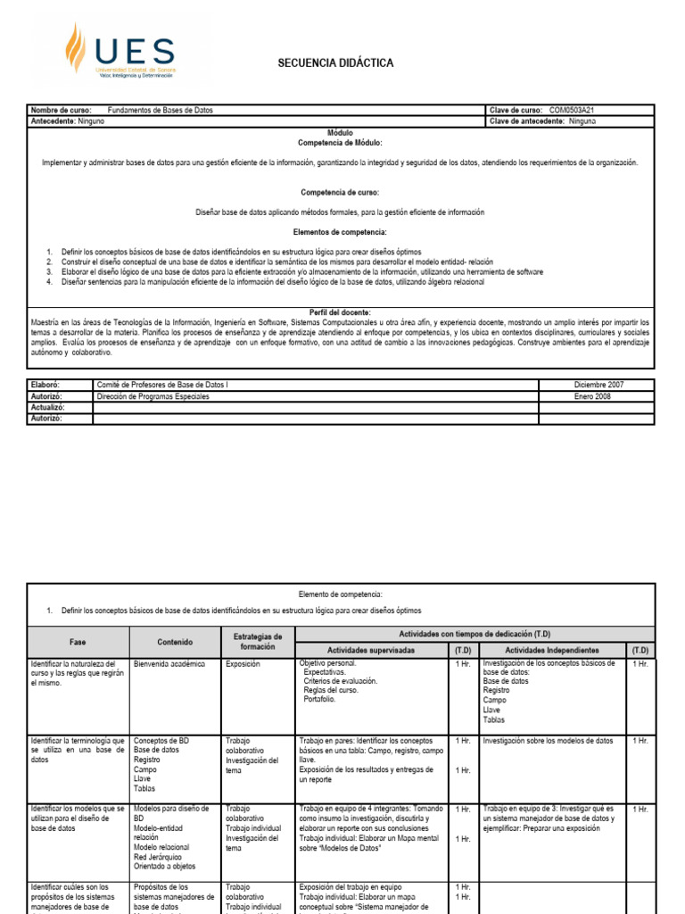 022_07_COM0503A21 BASE DE DATOS SQL | PDF