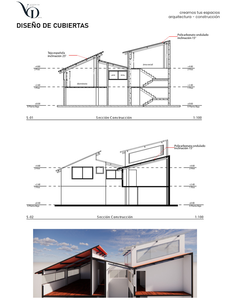 Diseño de Cubiertas en Arquitectura | PDF