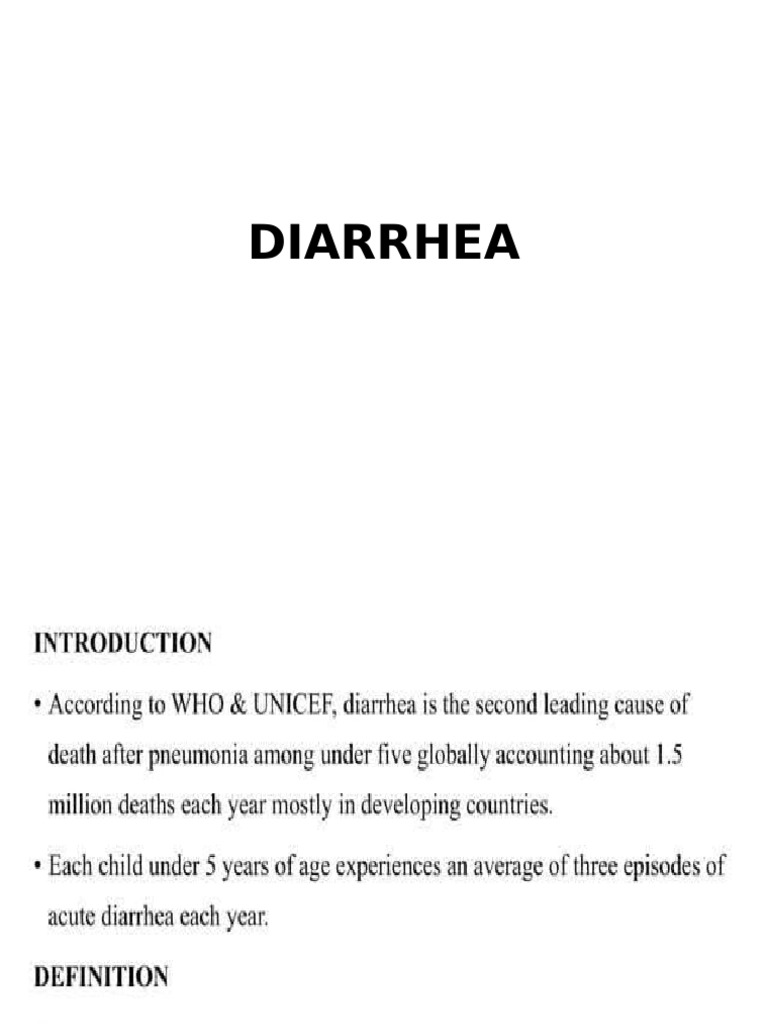 Diarrhea 011957 | PDF