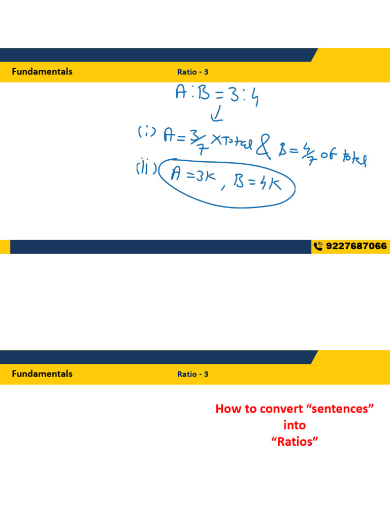 Ratio 3 Classwork | PDF | Ratio