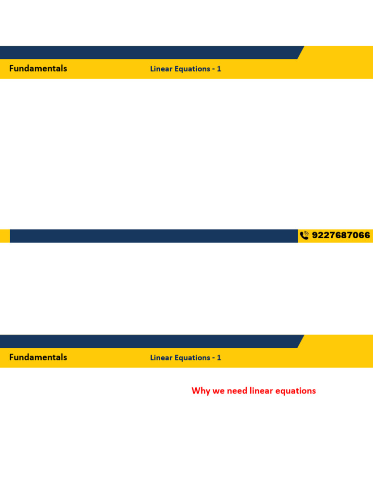 Linear Equation 1 Classwork | PDF | Equations | Rupee