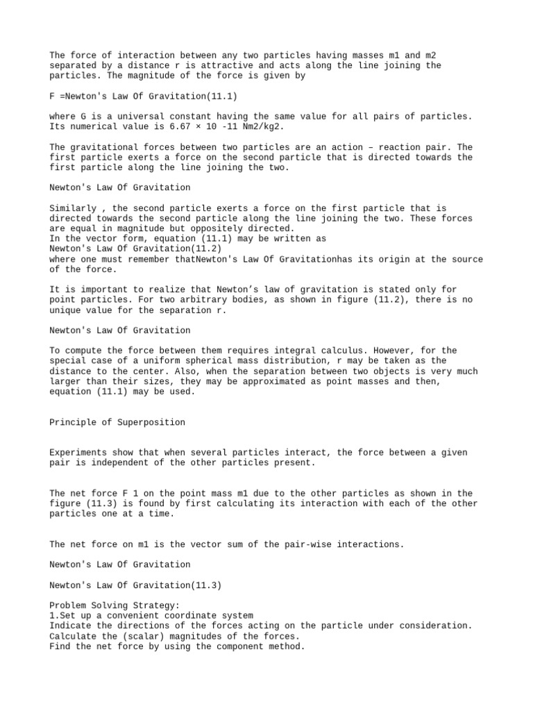 Science 1 Physic Notes Class 11 | PDF | Force | Newton's Law Of ...
