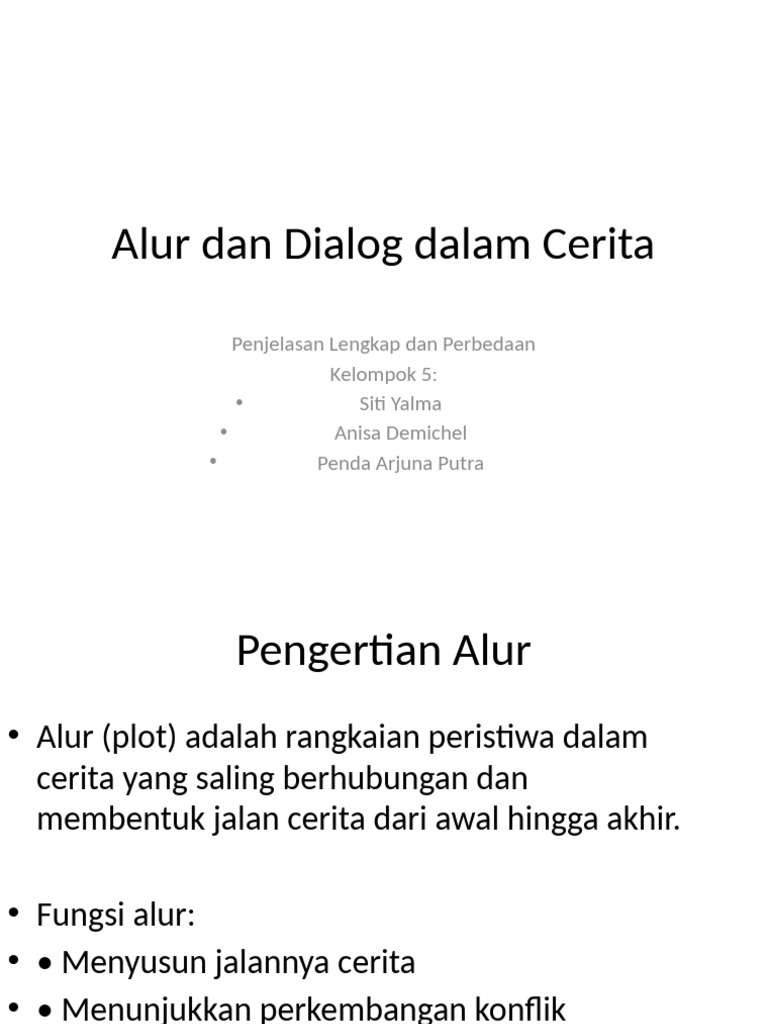 Alur Dan Dialog Penjelasan Lengkap-2 | PDF