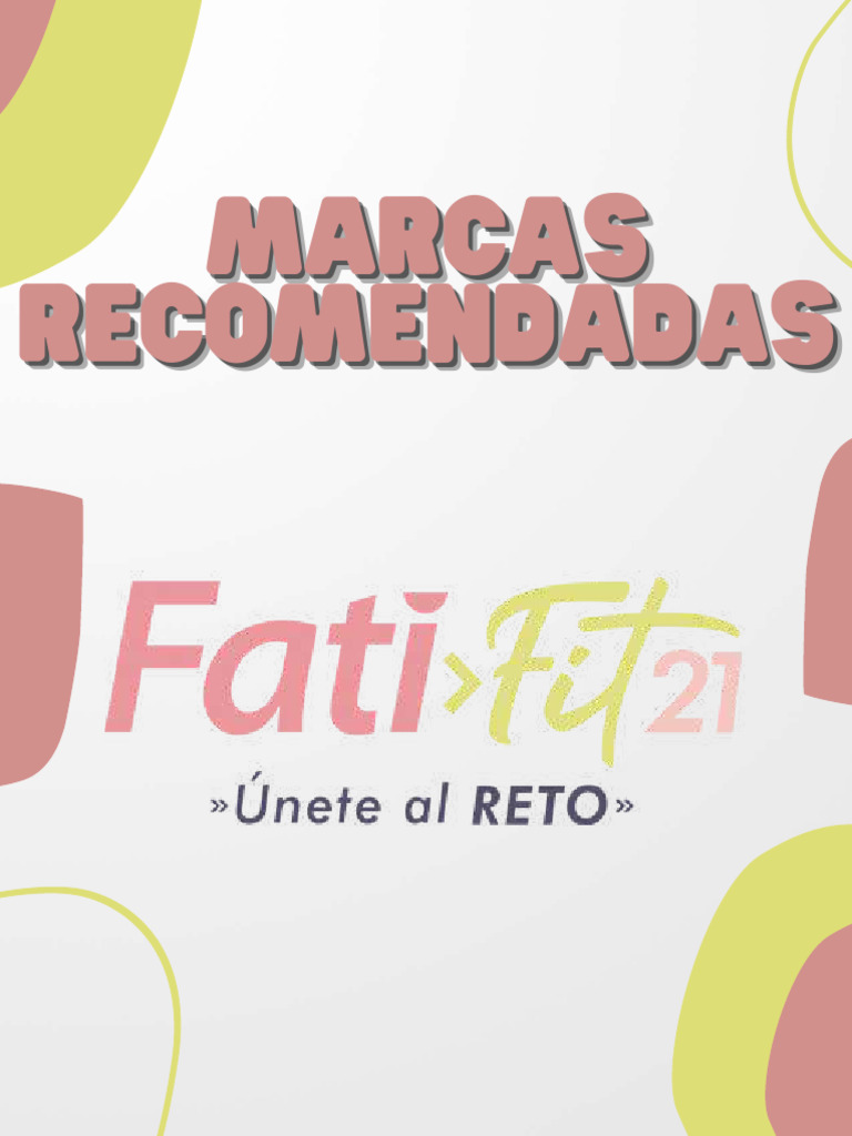 Marcas Recomendadas Fati-Fit21 | PDF | Cocina | Cocinando